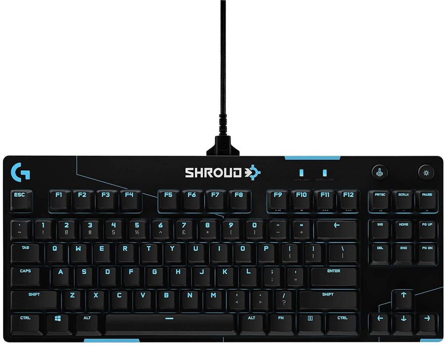 Logitech G PRO X Mechanical Gaming Keyboard - Shroud Edition - GX Red ...
