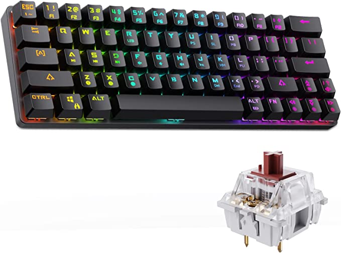 DIERYA DK63 60% Percent KeyboardDedicated Arrow Keys Mechanical Gaming ...