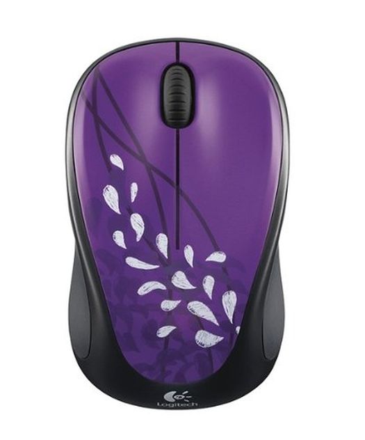 Logitech M315 Wireless Mouse VIOLET SPLASH — 4Surpluscity