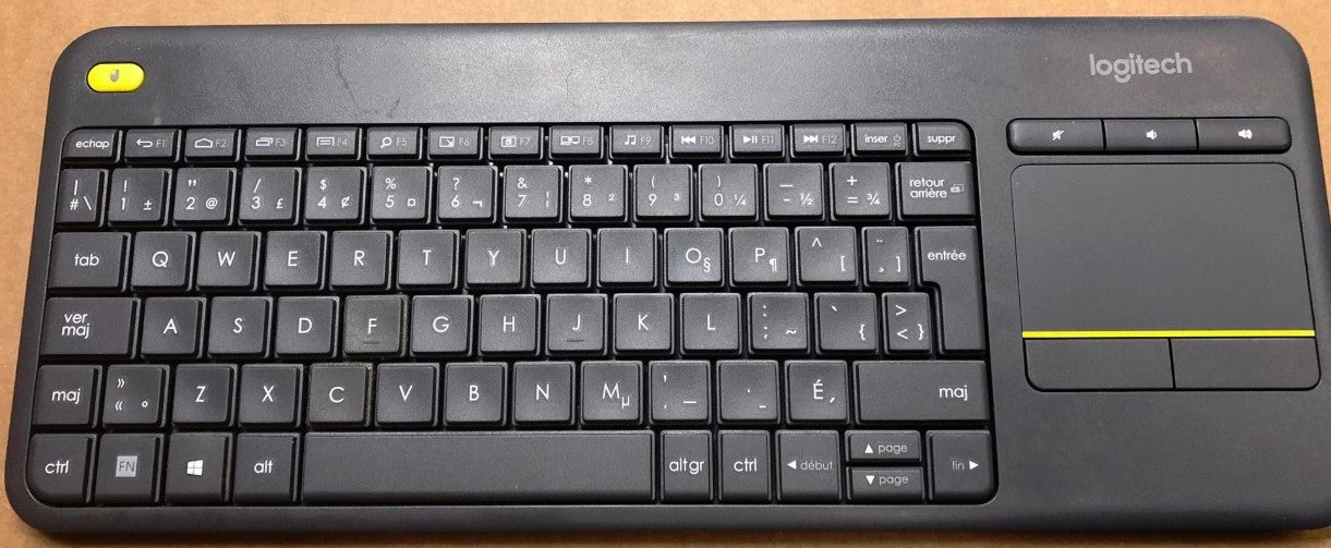 Logitech K400 Wireless Keyboard FRENCH (NO RECEIVER)(NO BATTERY COVER ...