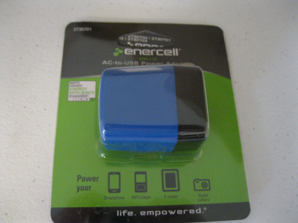Enercell 2730701 5V/1A AC to USB Power Adapter- Blue — 4Surpluscity