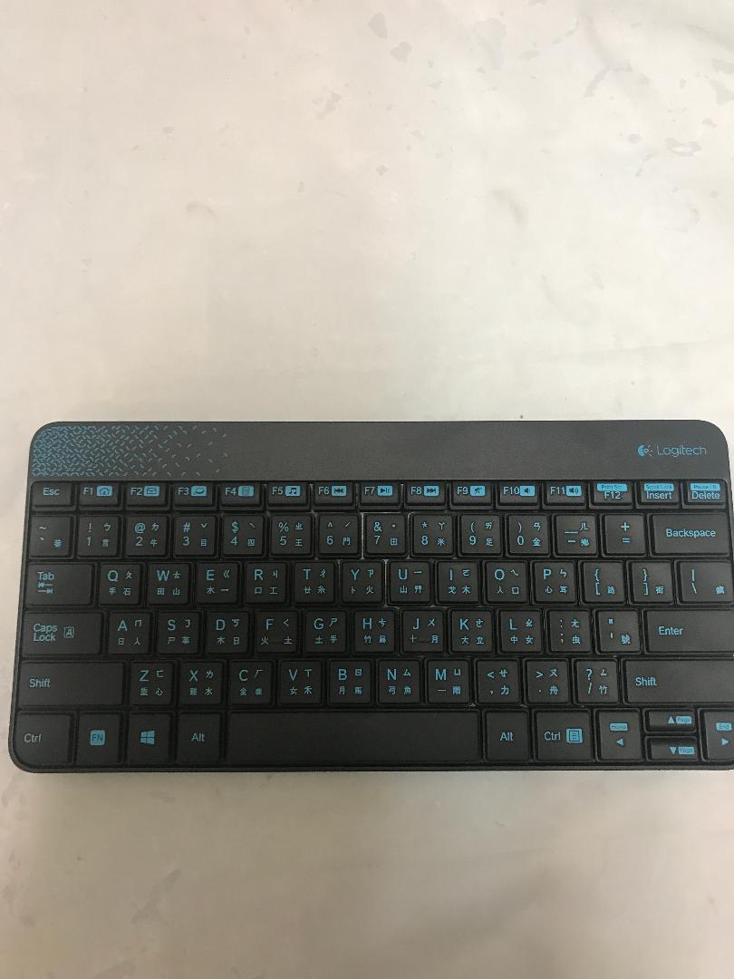 Logitech Logicool K240 Wireless Keyboard Eng/Chinese Layout - Black/Bl ...