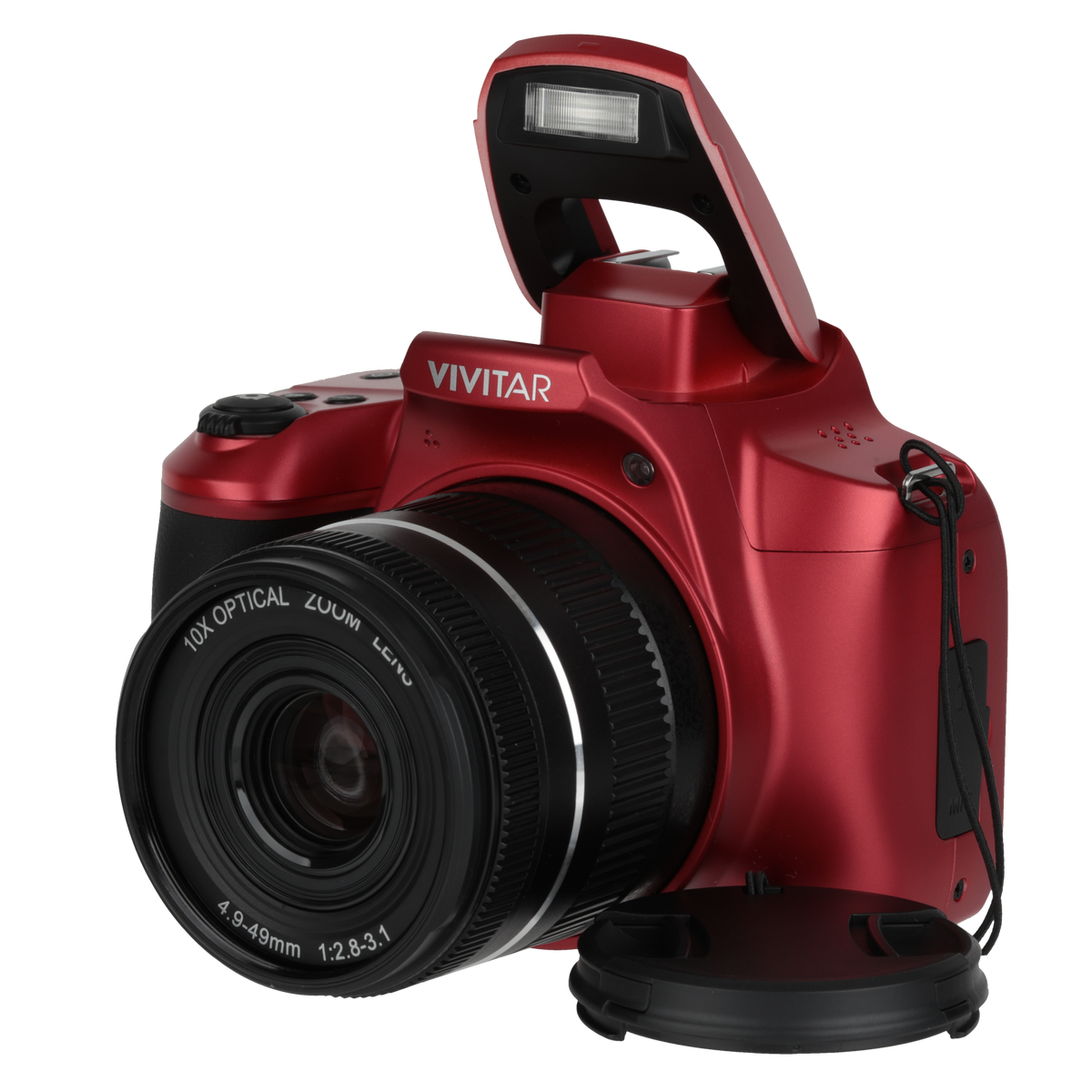 Vivitar VXXBR10 4K Ultra HD 10X Optical Zoom Digital Camera - Red ...